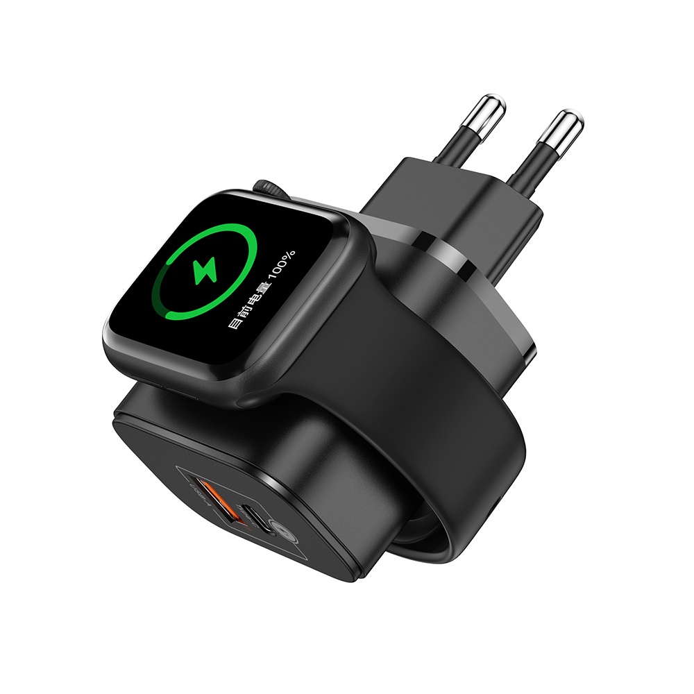 3-in-1 Apple/Samsung Watch Wireless Charging Gallium Nitride Fast Charger